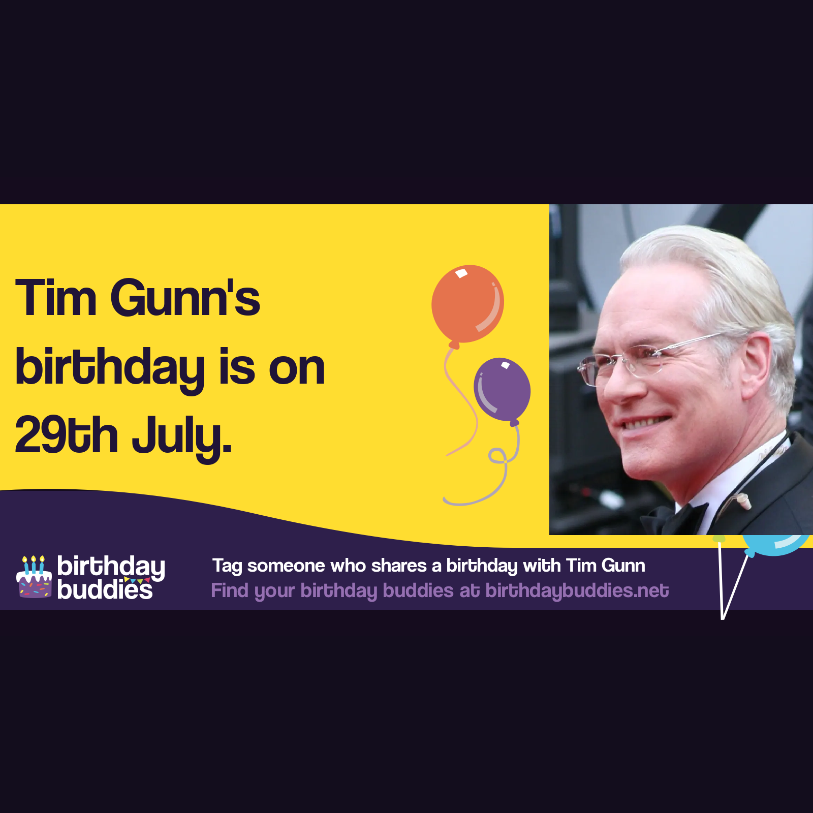 Tim Gunn's birthday is 29th July 1953