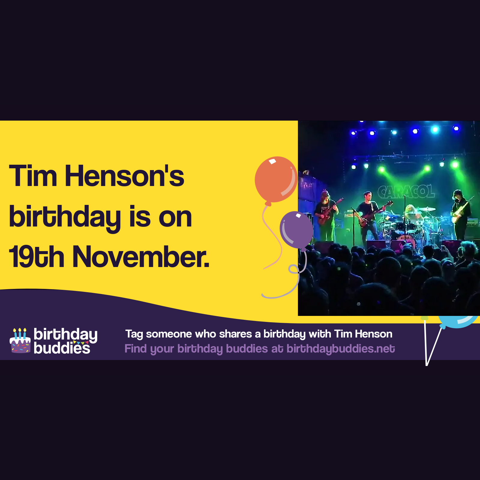 Tim Henson's birthday is 19th November 1993