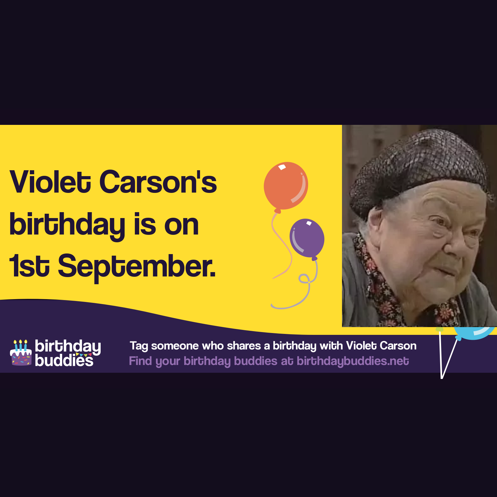 Violet Carson's birthday was 1st September 1898